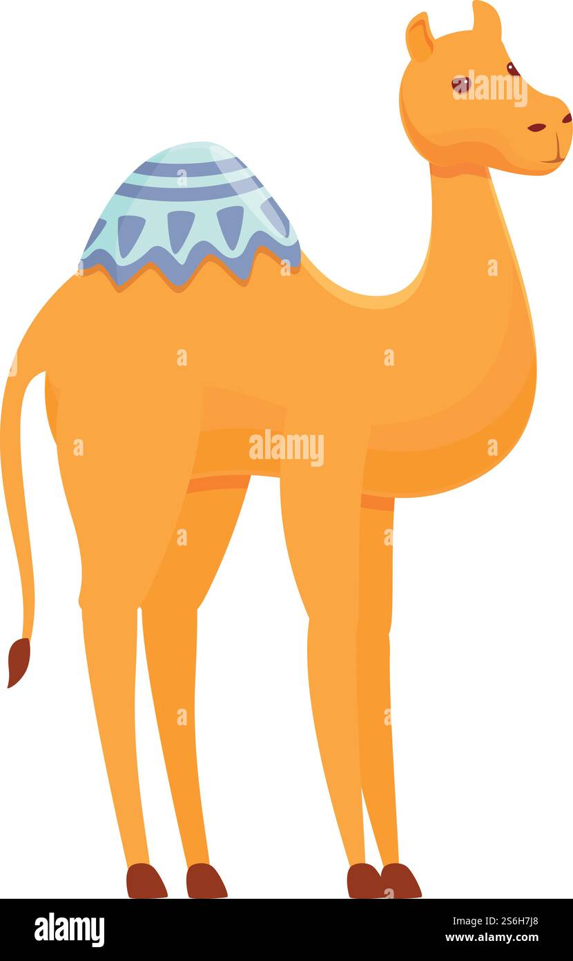 Dubai camel icon. Cartoon of Dubai camel vector icon for web design ...
