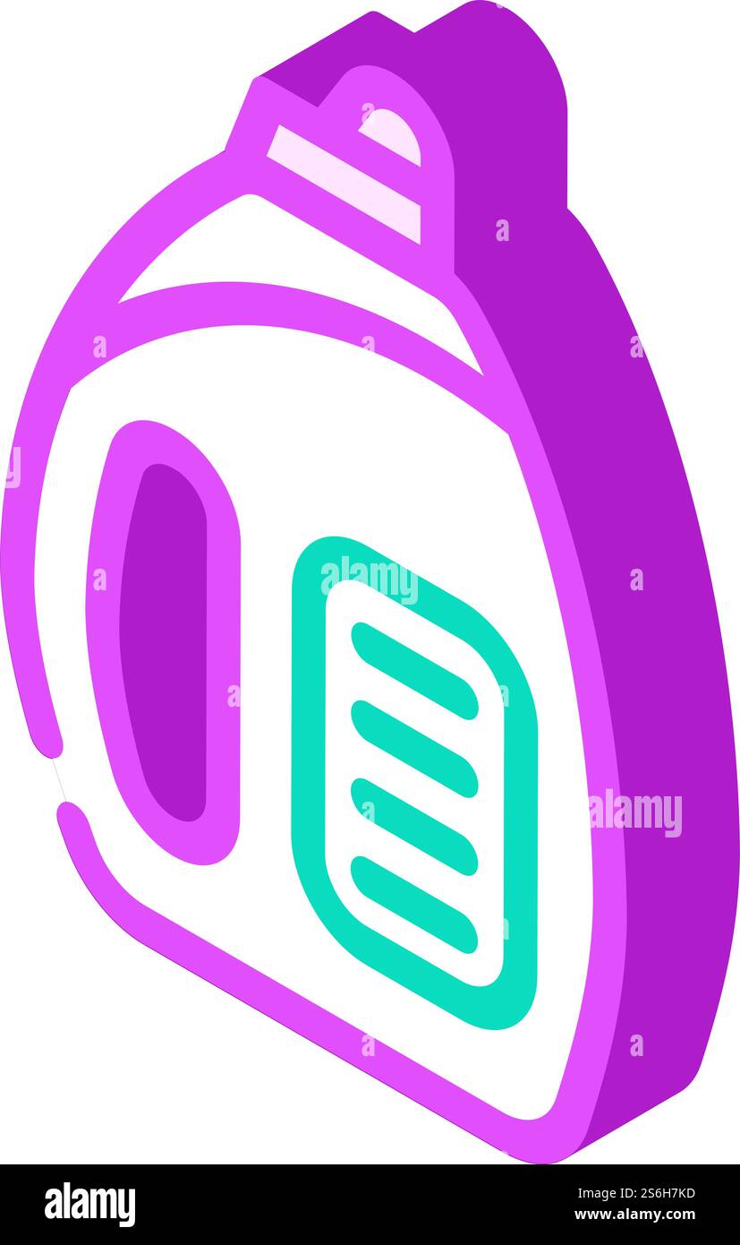 liquid detergent isometric icon vector. liquid detergent sign. isolated ...