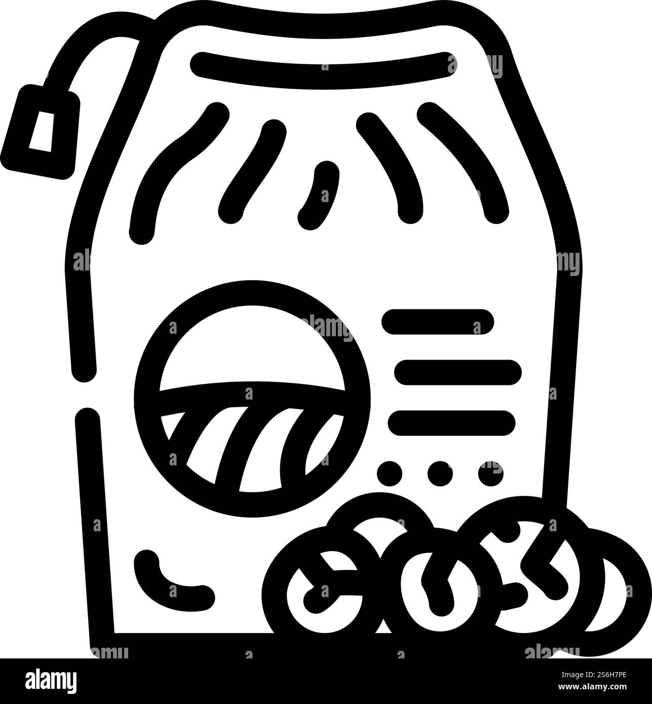 powder detergent for hand washing line icon vector. powder detergent ...