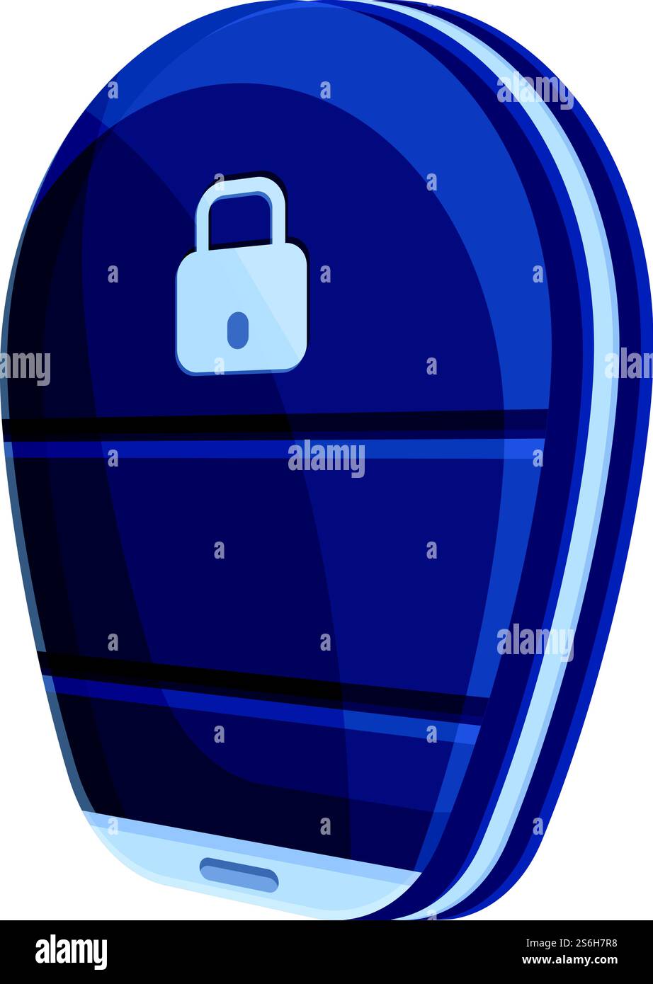 Rubber smart car key icon. Cartoon of Rubber smart car key vector icon ...