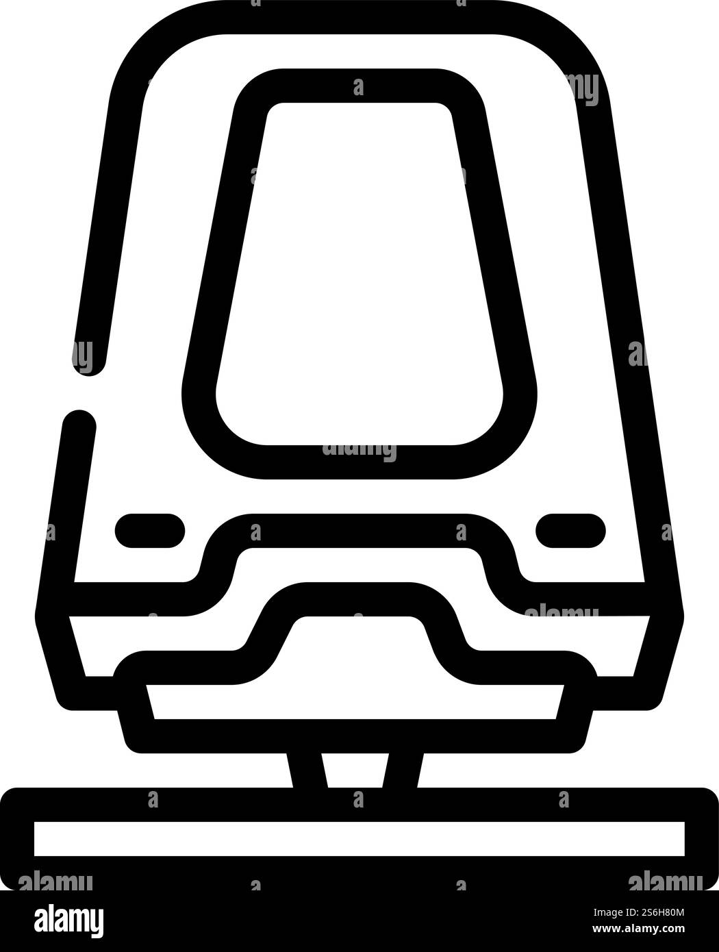 maglev railway line icon vector. maglev railway sign. isolated contour ...