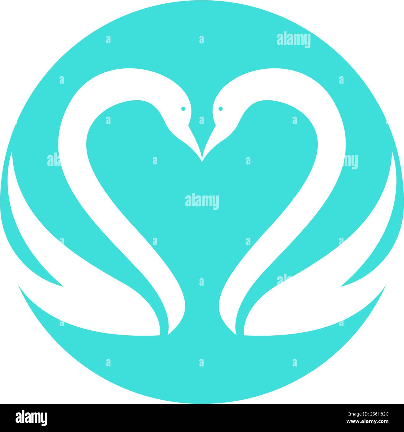 Swan logo and symbol vector Stock Vector Image & Art - Alamy