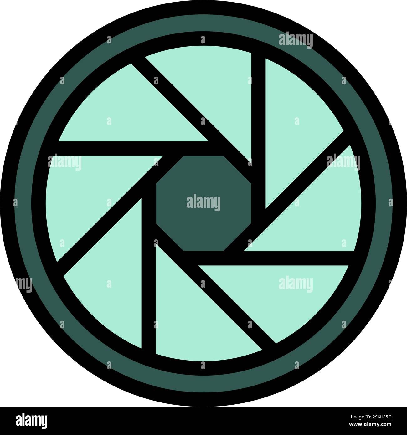 Camera lens icon. Outline Camera lens vector icon for web design ...