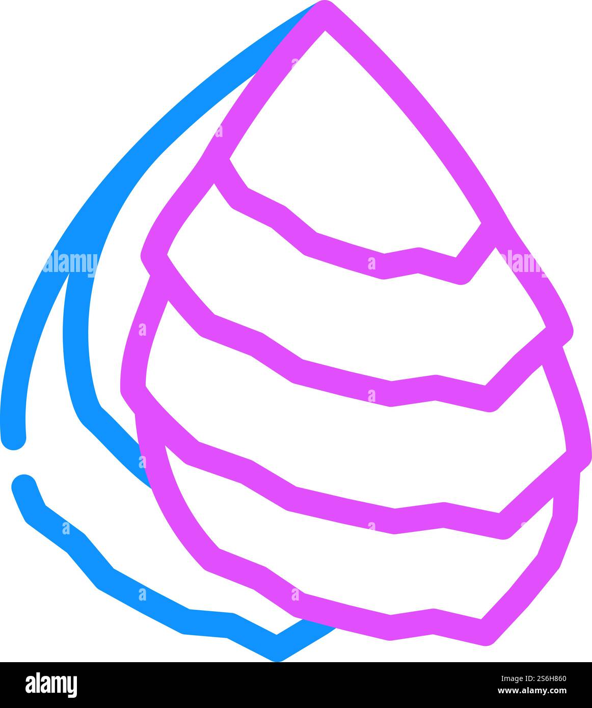 oyster ocean color icon vector. oyster ocean sign. isolated symbol ...