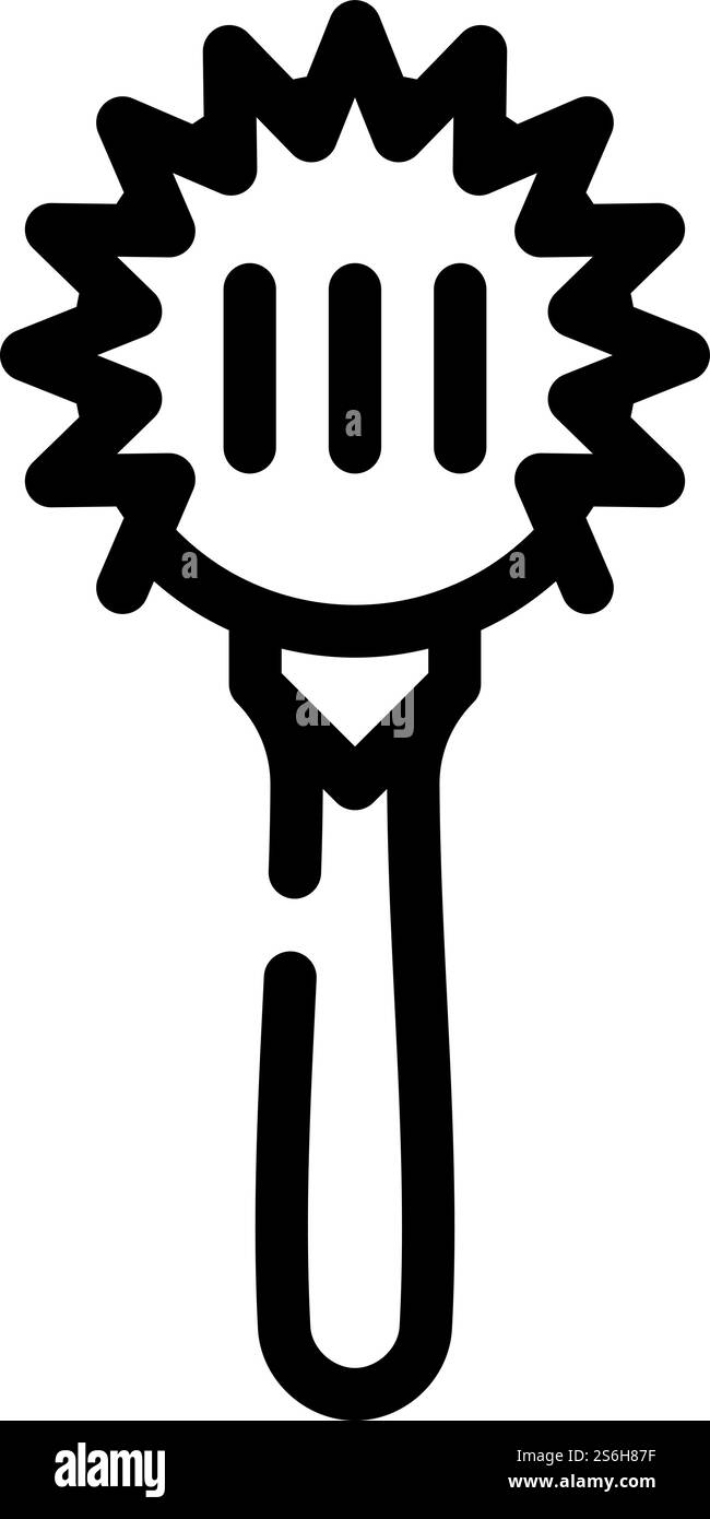 strainer bartender line icon vector. strainer bartender sign. isolated ...