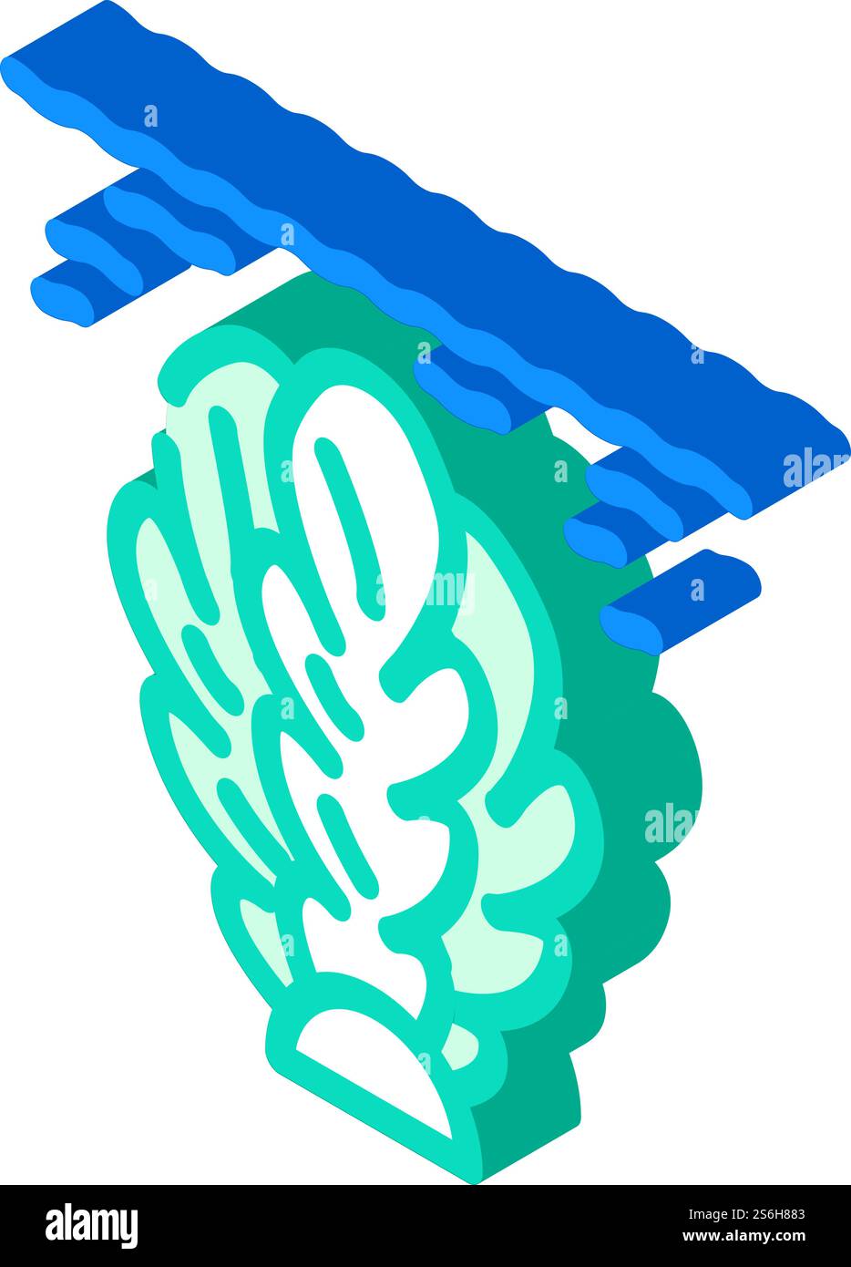 algae biogas isometric icon vector. algae biogas sign. isolated symbol ...