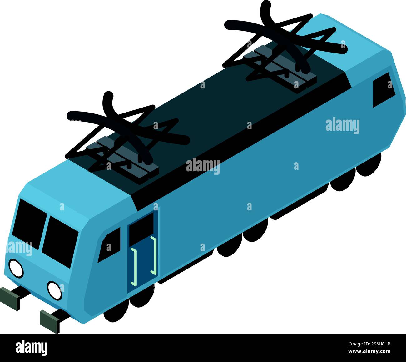 City electric train icon. Isometric of City electric train vector icon ...