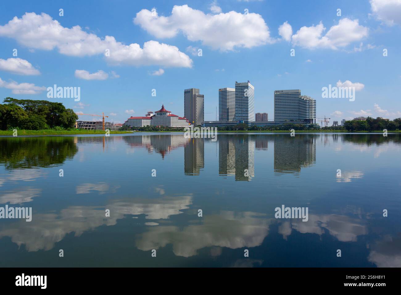 Inya Lake scenery, Yangon, Myanmar (Burma Stock Photo - Alamy