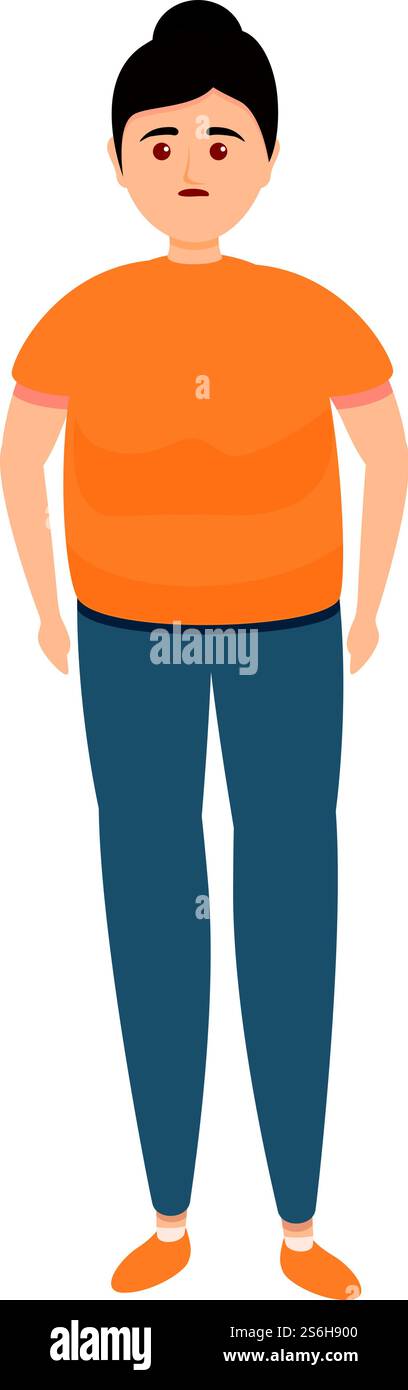 Obesity icon. Cartoon of obesity vector icon for web design isolated on ...