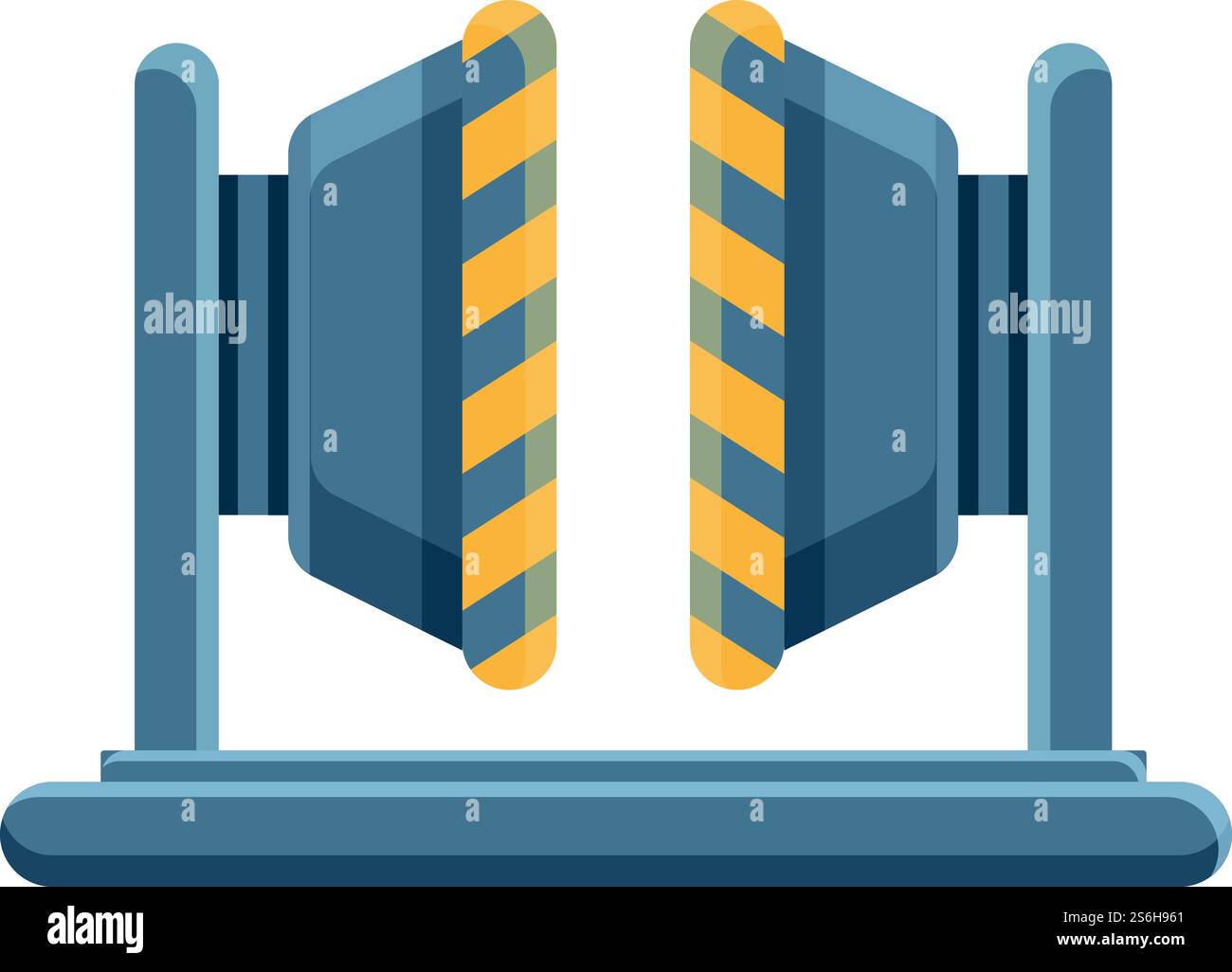 Vertical press form machine icon. Cartoon of Vertical press form ...