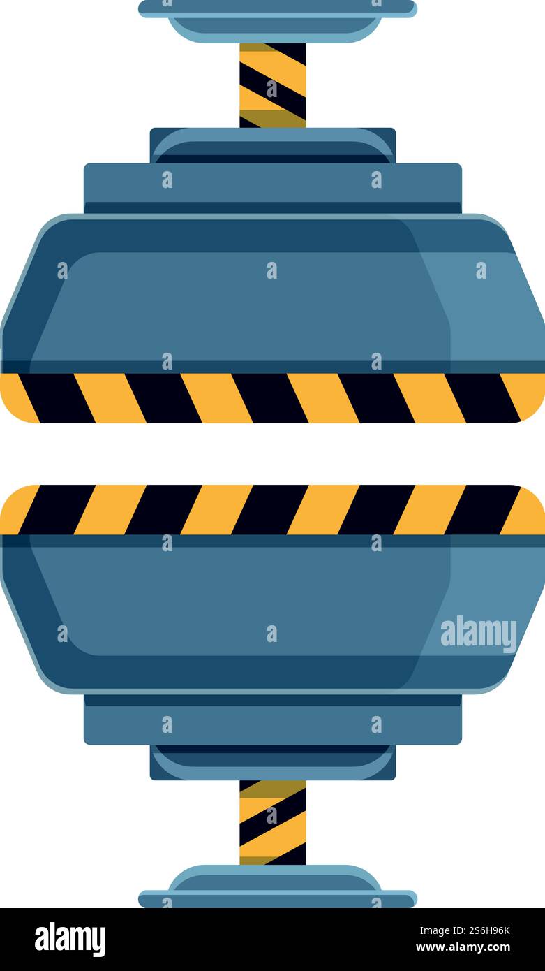 Automatic press form machine icon. Cartoon of Automatic press form ...