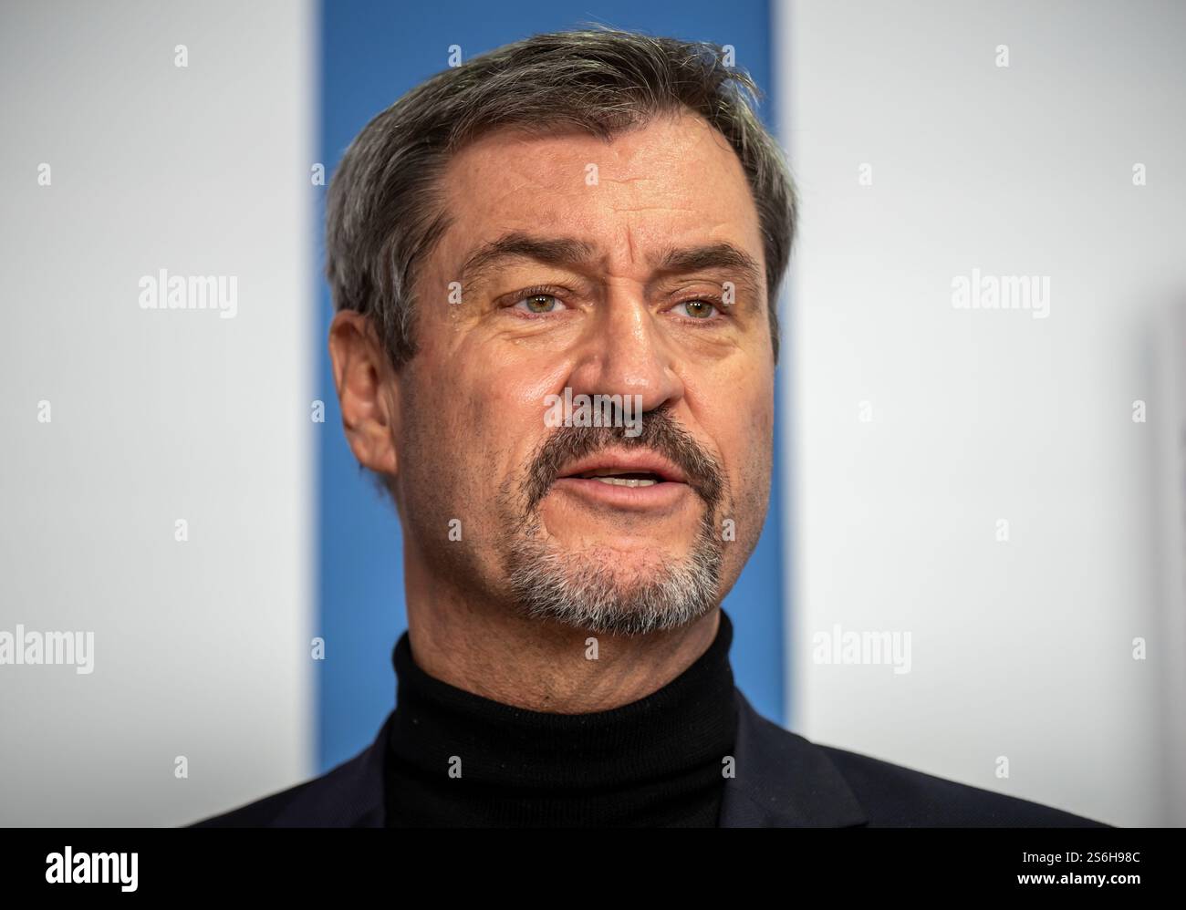 Berlin, Germany. 17th Jan, 2025. Markus Söder (CSU), Minister President ...