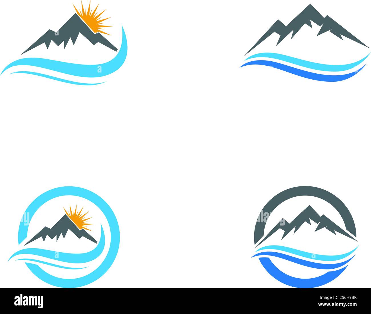 Mountain Logos and symbols template icons Stock Vector Image & Art - Alamy