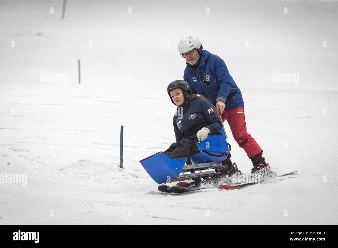 Gemma Barnes During Training For The Alpine Sit Ski Event During A