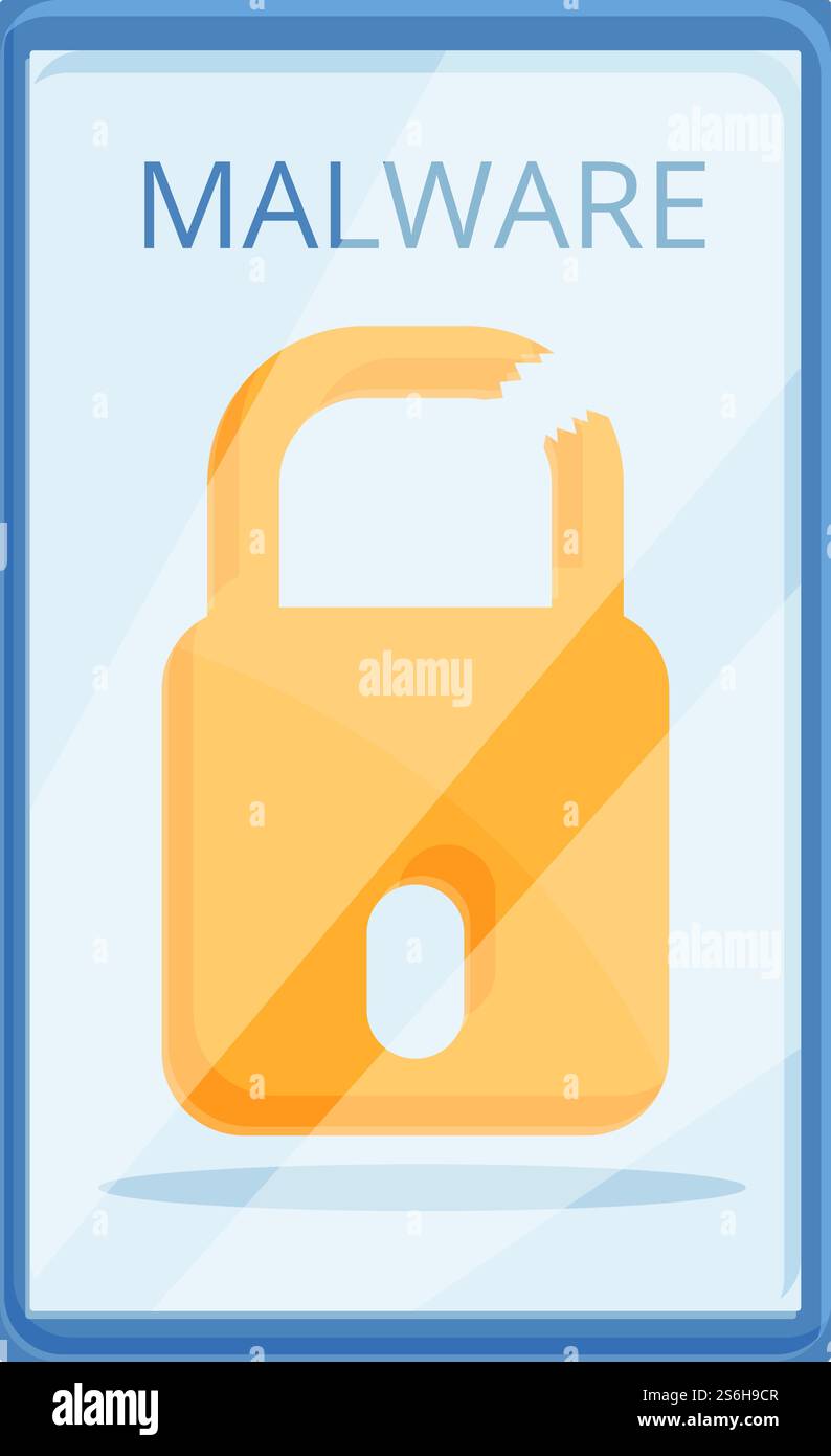 Detect malware phone icon. Cartoon of Detect malware phone vector icon ...