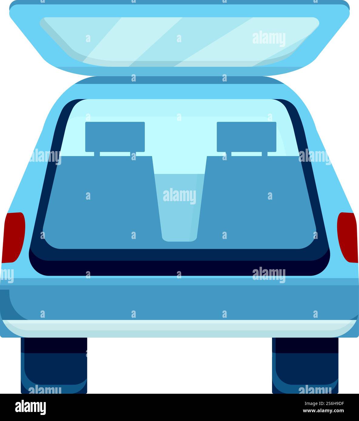 Luggage trunk car icon. Cartoon of Luggage trunk car vector icon for ...