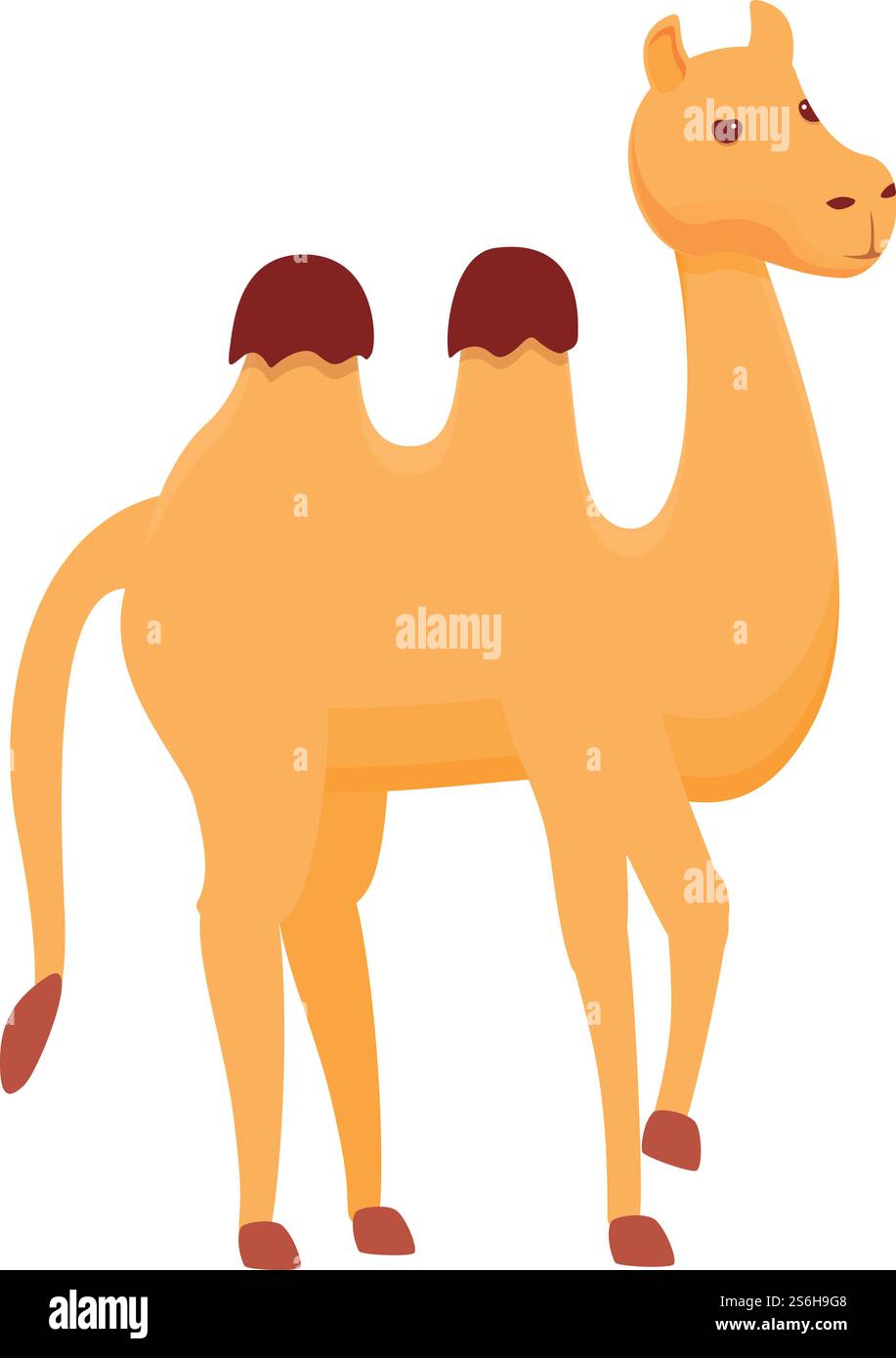 Africa camel icon. Cartoon of Africa camel vector icon for web design ...