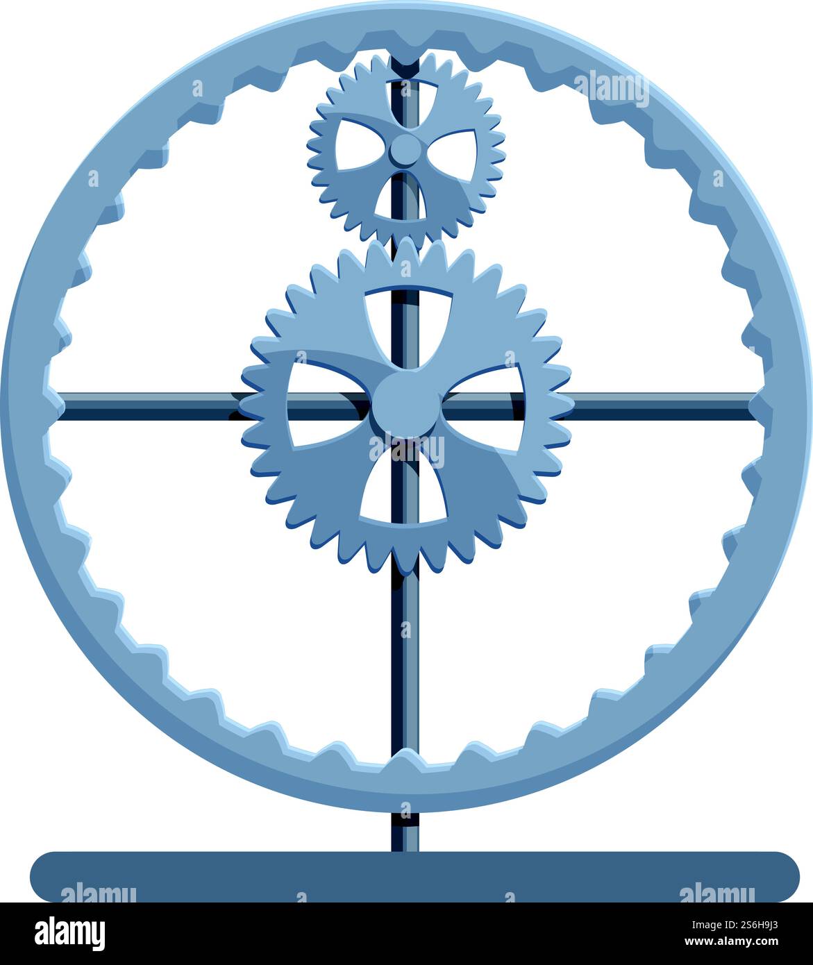 Perpetual motion gear wheel icon. Cartoon of Perpetual motion gear ...