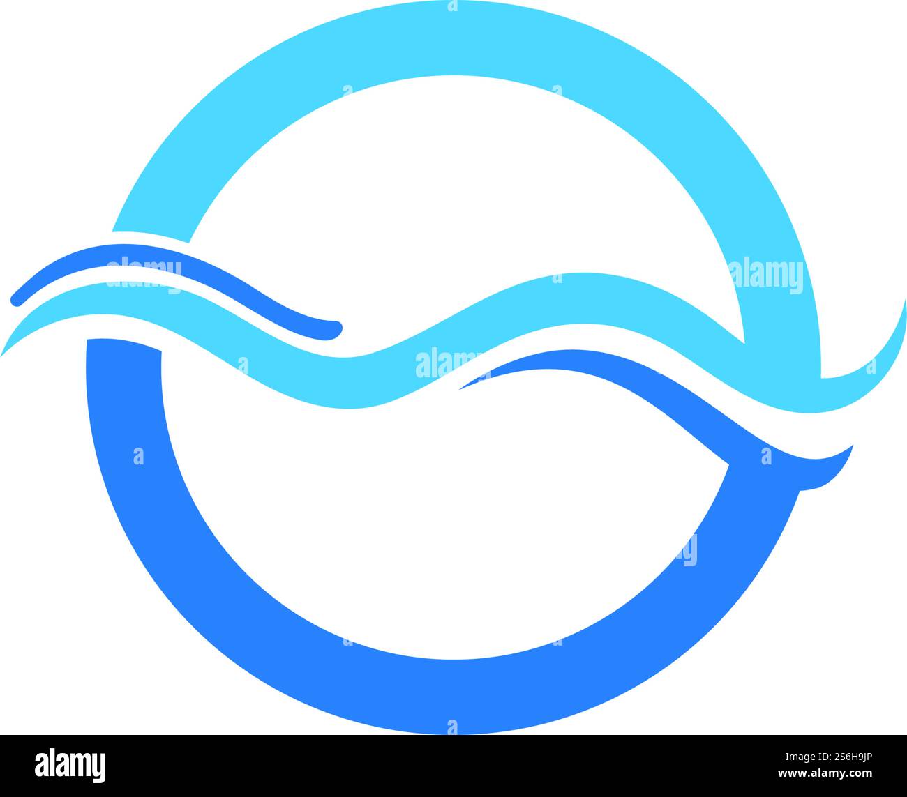 Water Wave Icon Logo Stock Vector Image & Art - Alamy