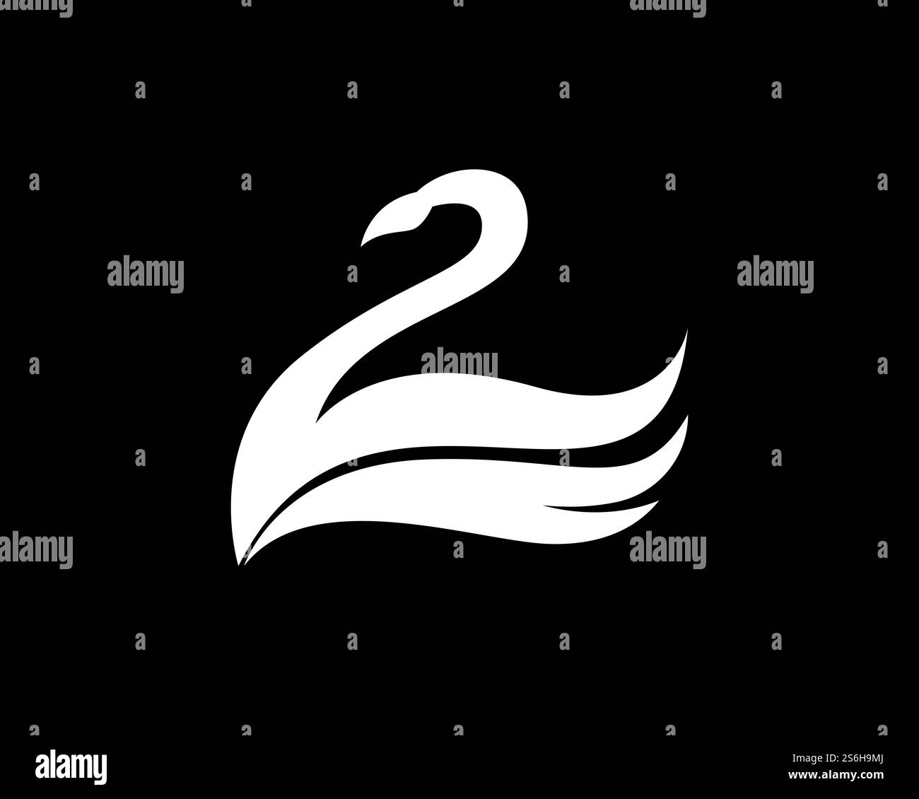 Swan logo and symbol vector Stock Vector Image & Art - Alamy