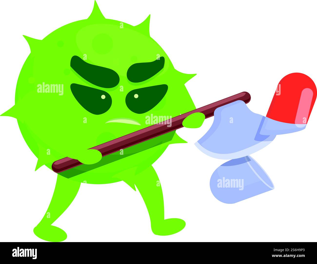 Fight antibiotic resistance icon. Cartoon of Fight antibiotic ...