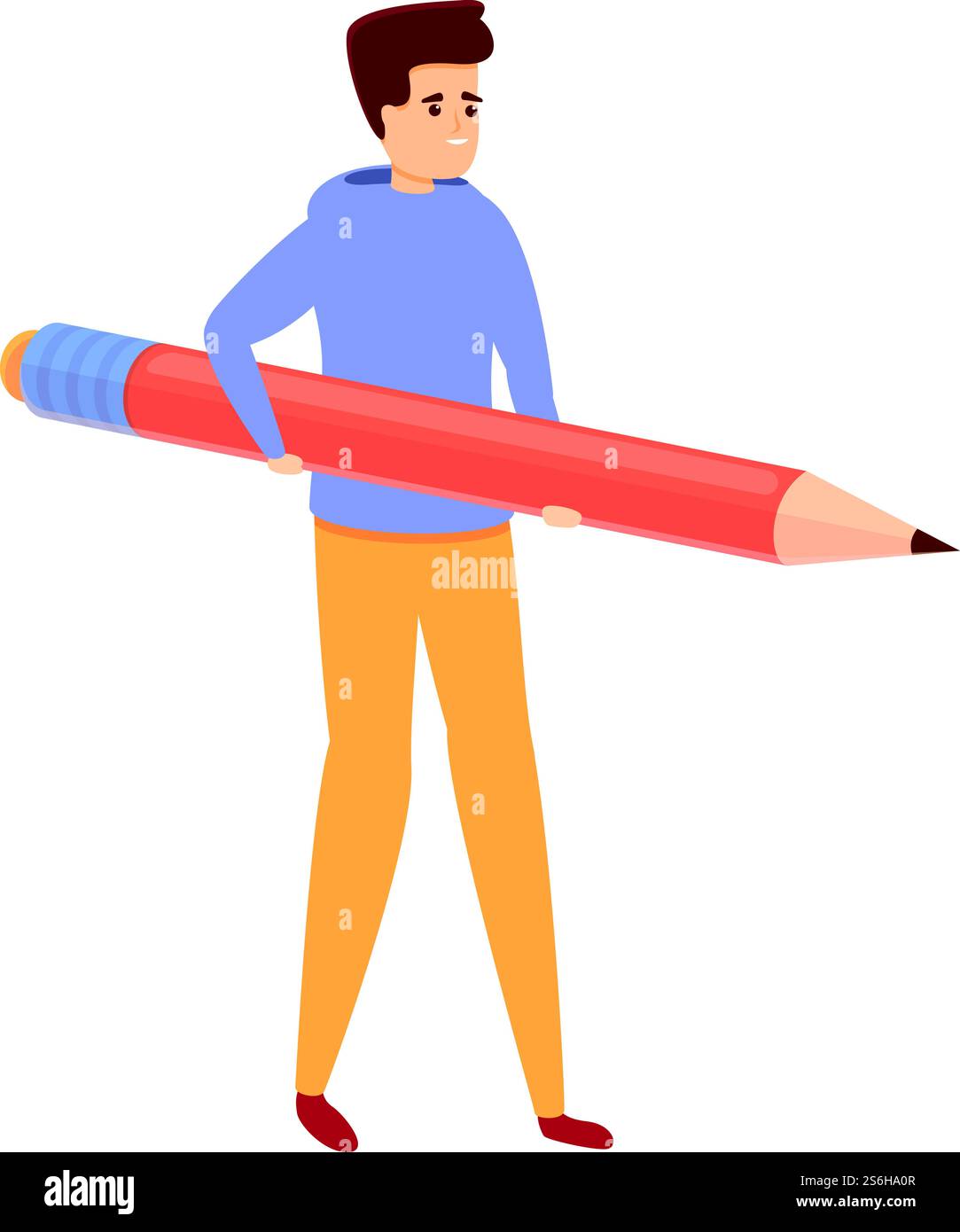 Pencil task schedule icon. Cartoon of Pencil task schedule vector icon ...