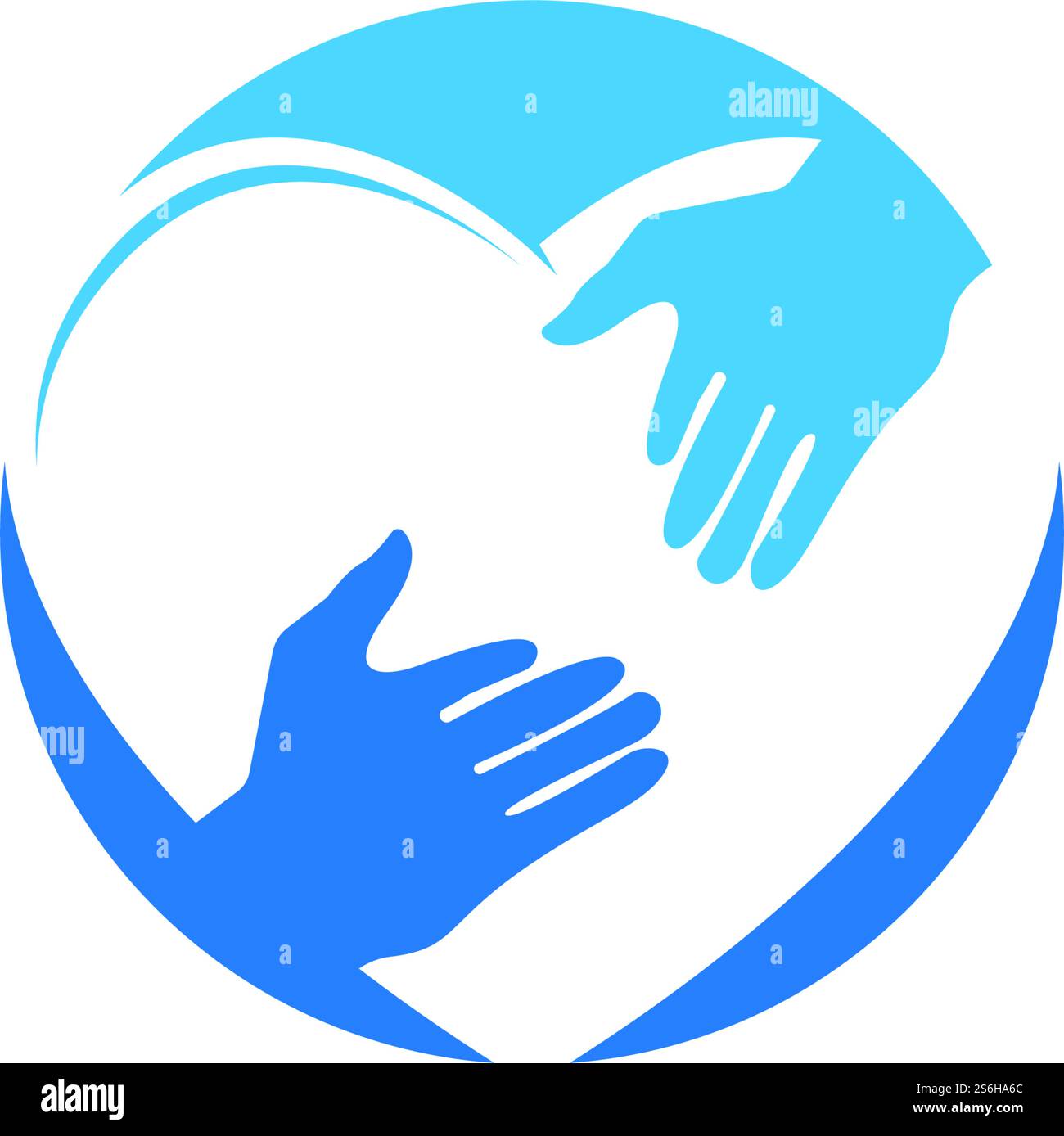 Hand help logo and symbols template icons app Stock Vector Image & Art ...