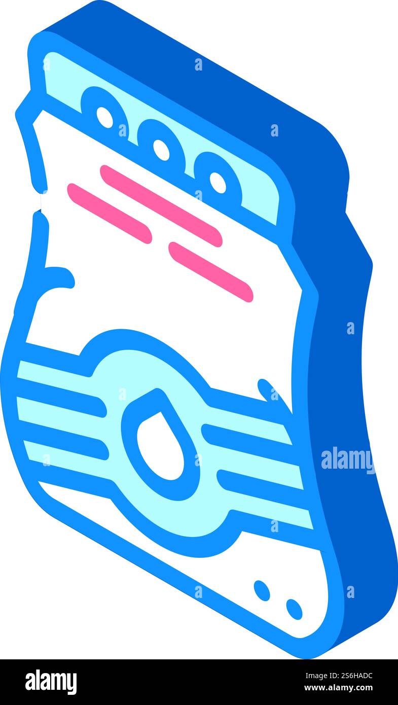 large packaging of detergent powder isometric icon vector. large ...