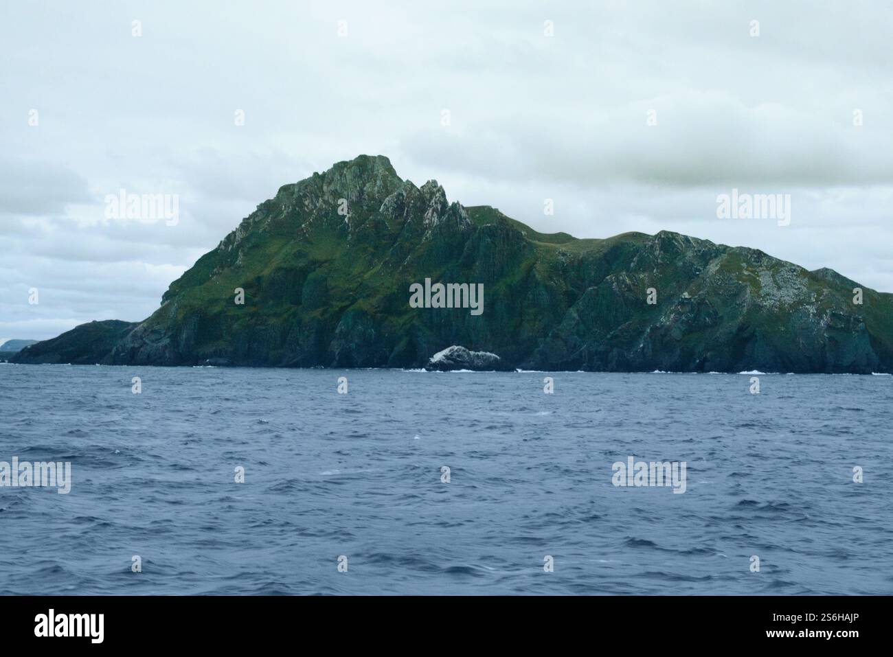 Rocky coastal landscape of Cape Horn, where the Atlantic and Pacific ...