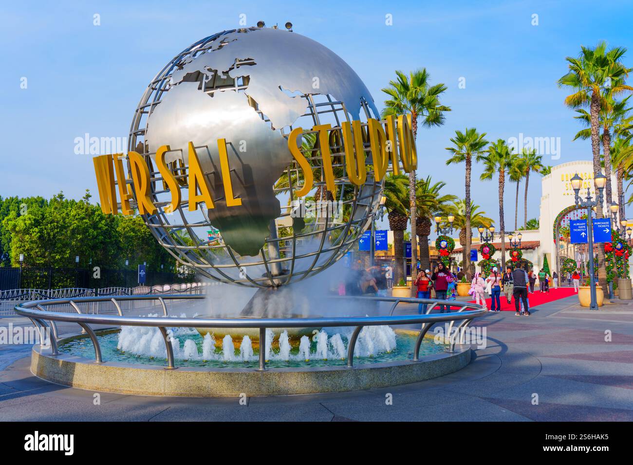 Los Angeles, California - December 24, 2024: Universal Studios iconic ...