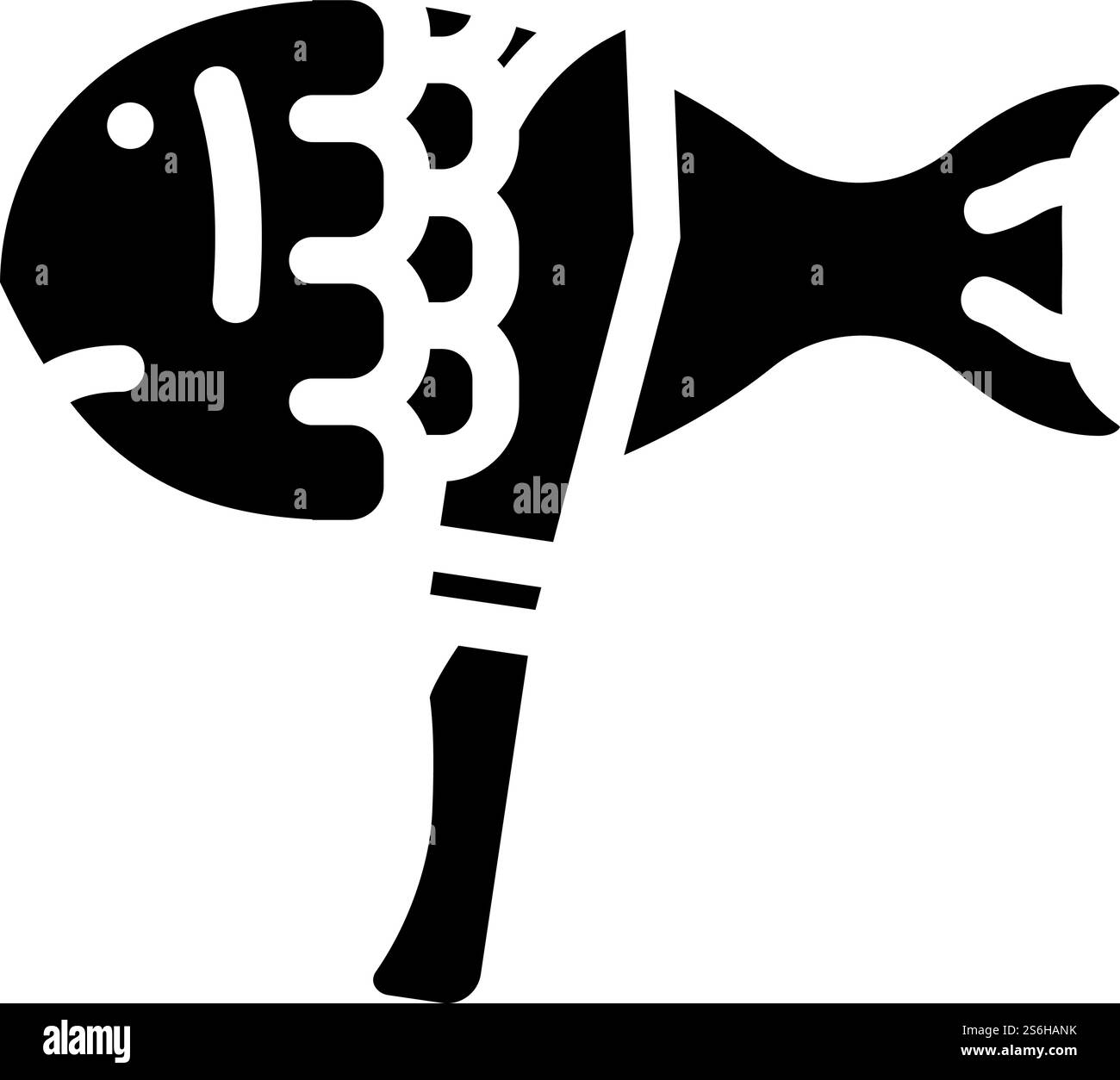 cleaning fish glyph icon vector. cleaning fish sign. isolated contour ...