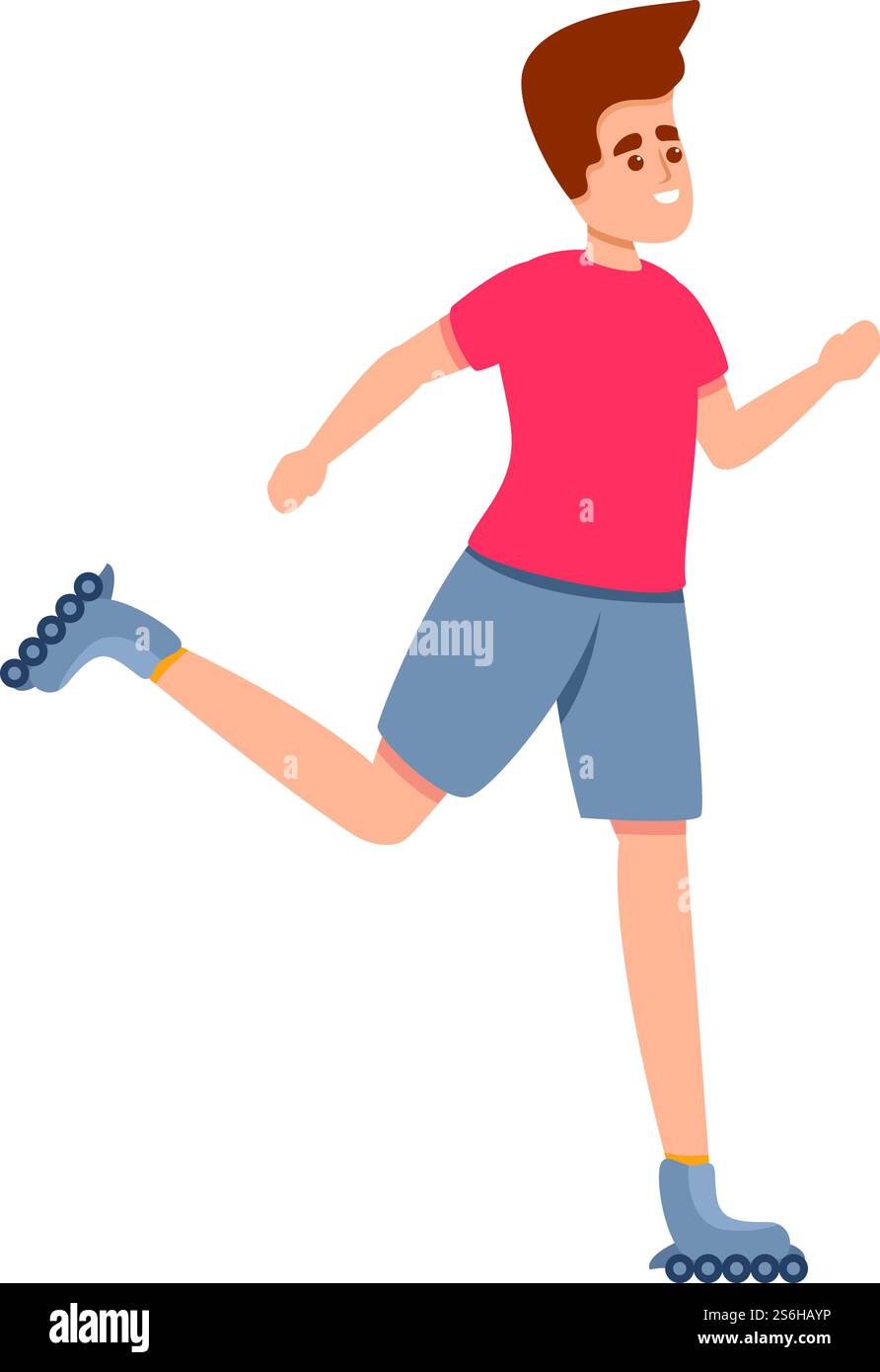 Sport rollerblading icon. Cartoon of Sport rollerblading vector icon ...
