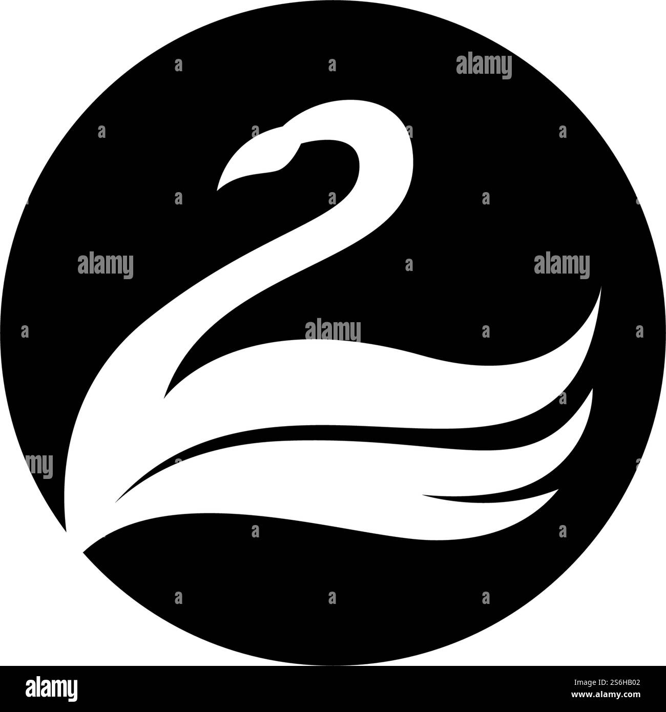 Swan logo and symbol vector Stock Vector Image & Art - Alamy