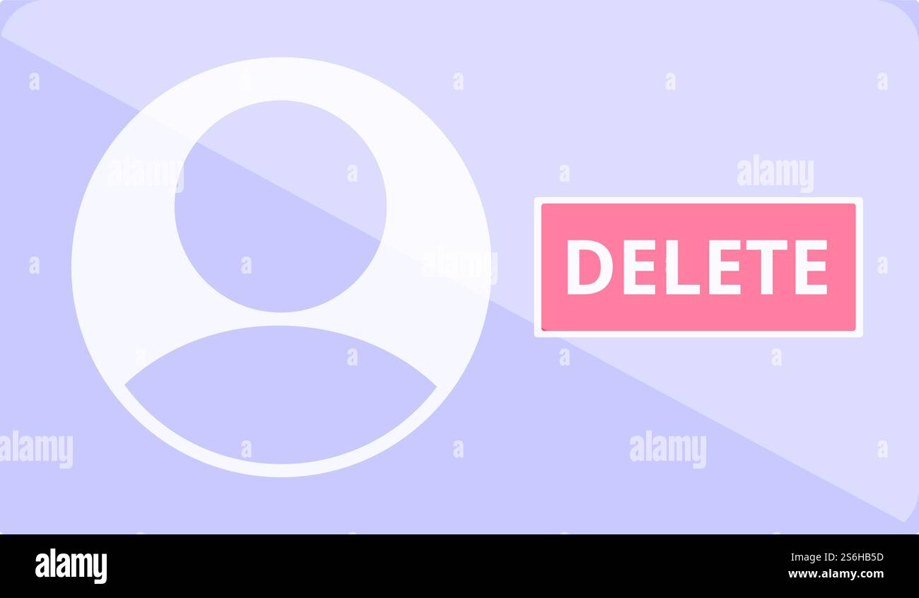 Delete Network User Icon Cartoon Of Delete Network User Vector Icon For Web Design Isolated On