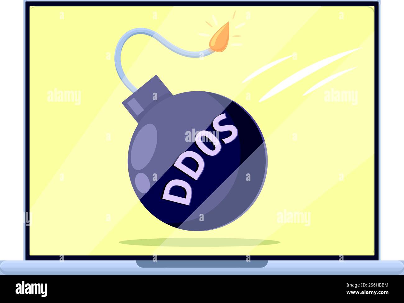 Denial service on hacking background Stock Vector Images - Alamy