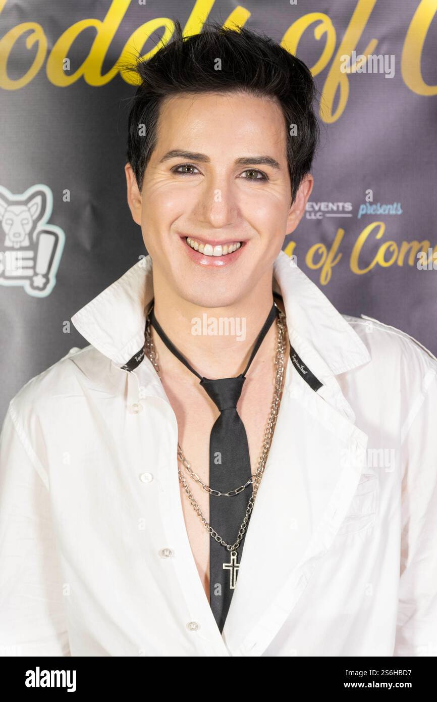 Actor Ricky Rebel attends the 2025 Models of Comedy Raise Funds for ...