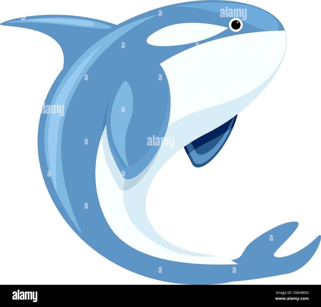 Killer whale tail icon. Cartoon of Killer whale tail vector icon for ...