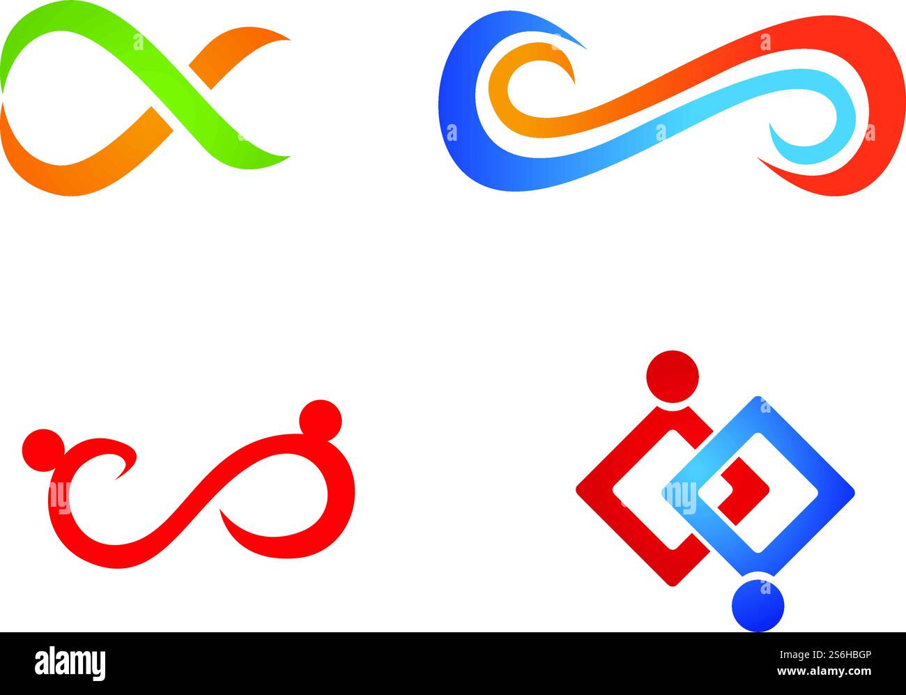 infinity logos and symbols template icons app Stock Vector Image & Art ...