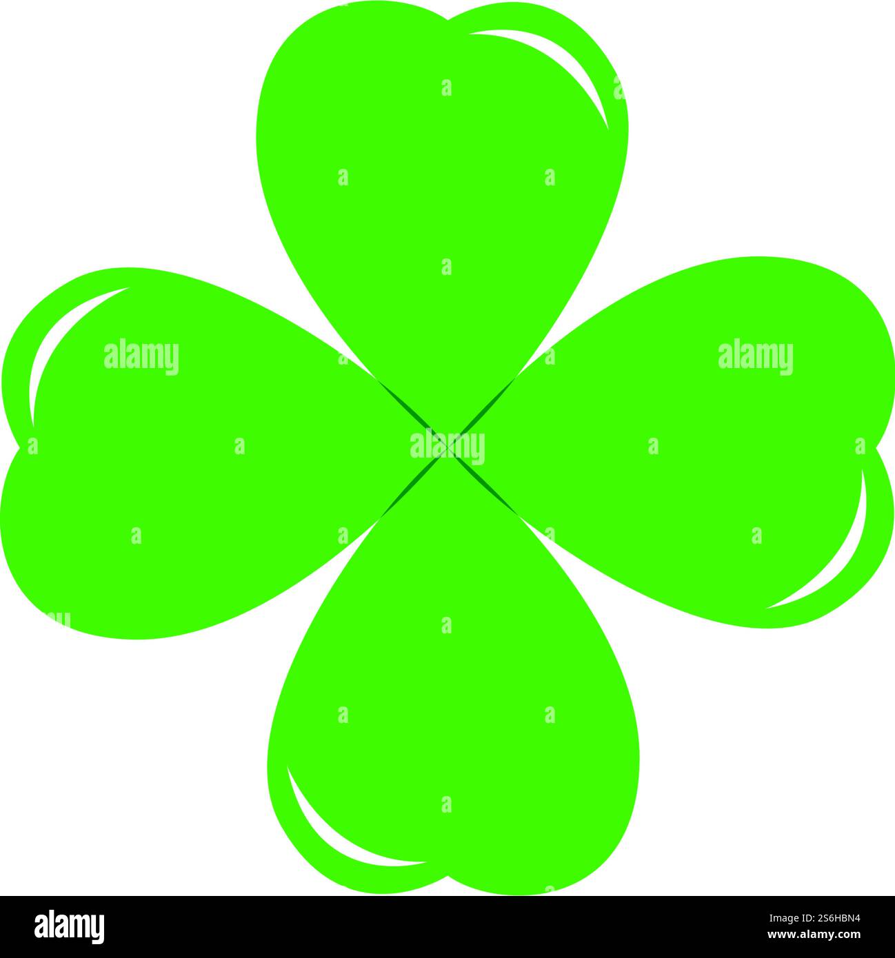 Clover leaf art Cut Out Stock Images & Pictures - Alamy