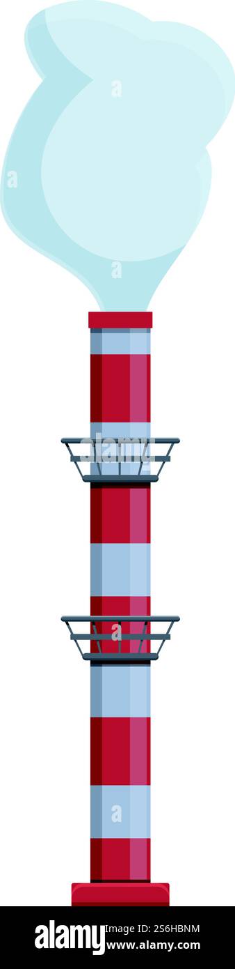 Central chimney icon. Cartoon of Central chimney vector icon for web ...