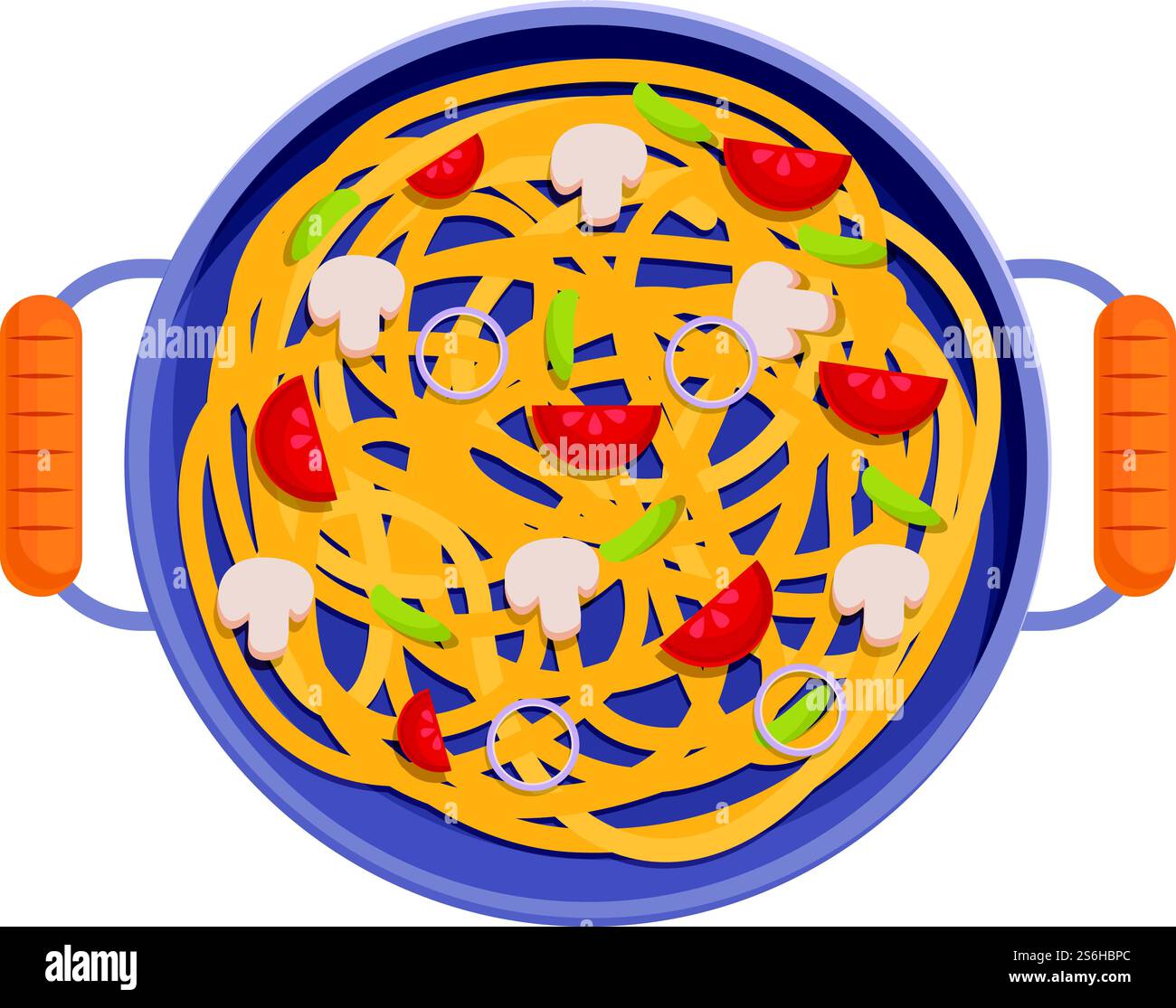 Wok food mushroom icon. Cartoon of Wok food mushroom vector icon for ...