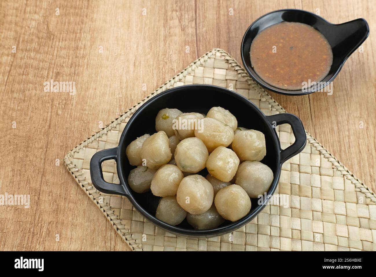 Cilok, traditional food from West Java, Indonesia, made from tapioca ...