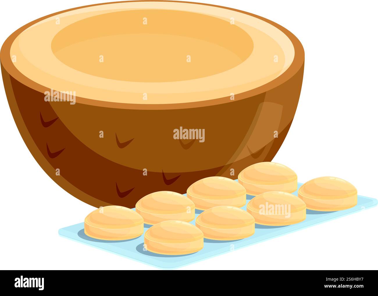 Pear cough drops icon. Cartoon of Pear cough drops vector icon for web ...