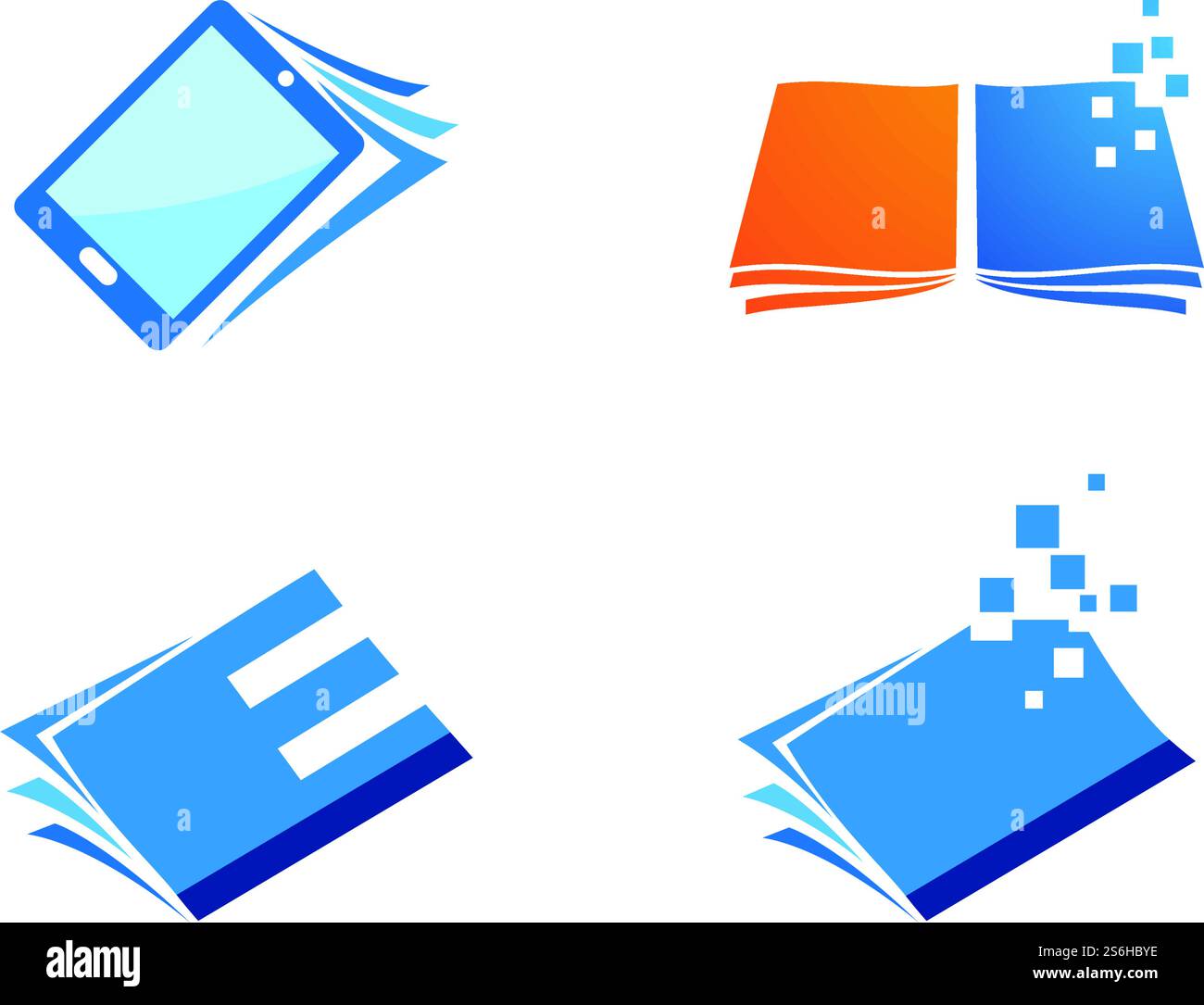 E-book modern digital book design vector Stock Vector Image & Art - Alamy