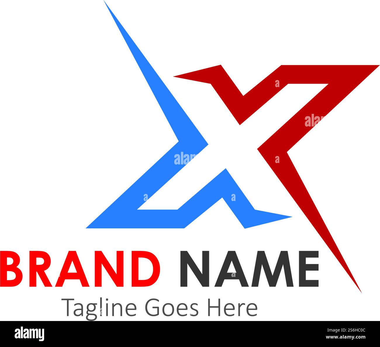 Simple and modern logo of letter X for business vector design Stock ...
