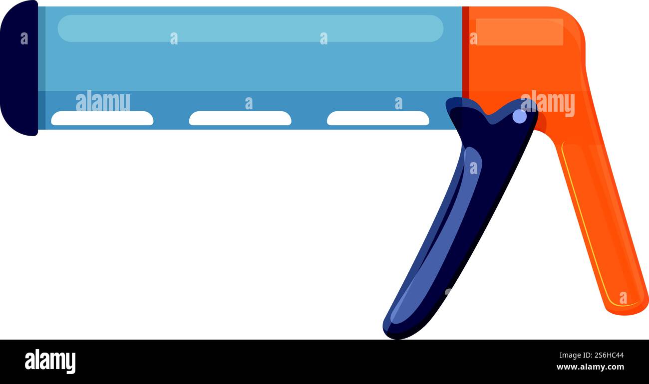 Applicator silicone caulk gun icon. Cartoon of Applicator silicone ...