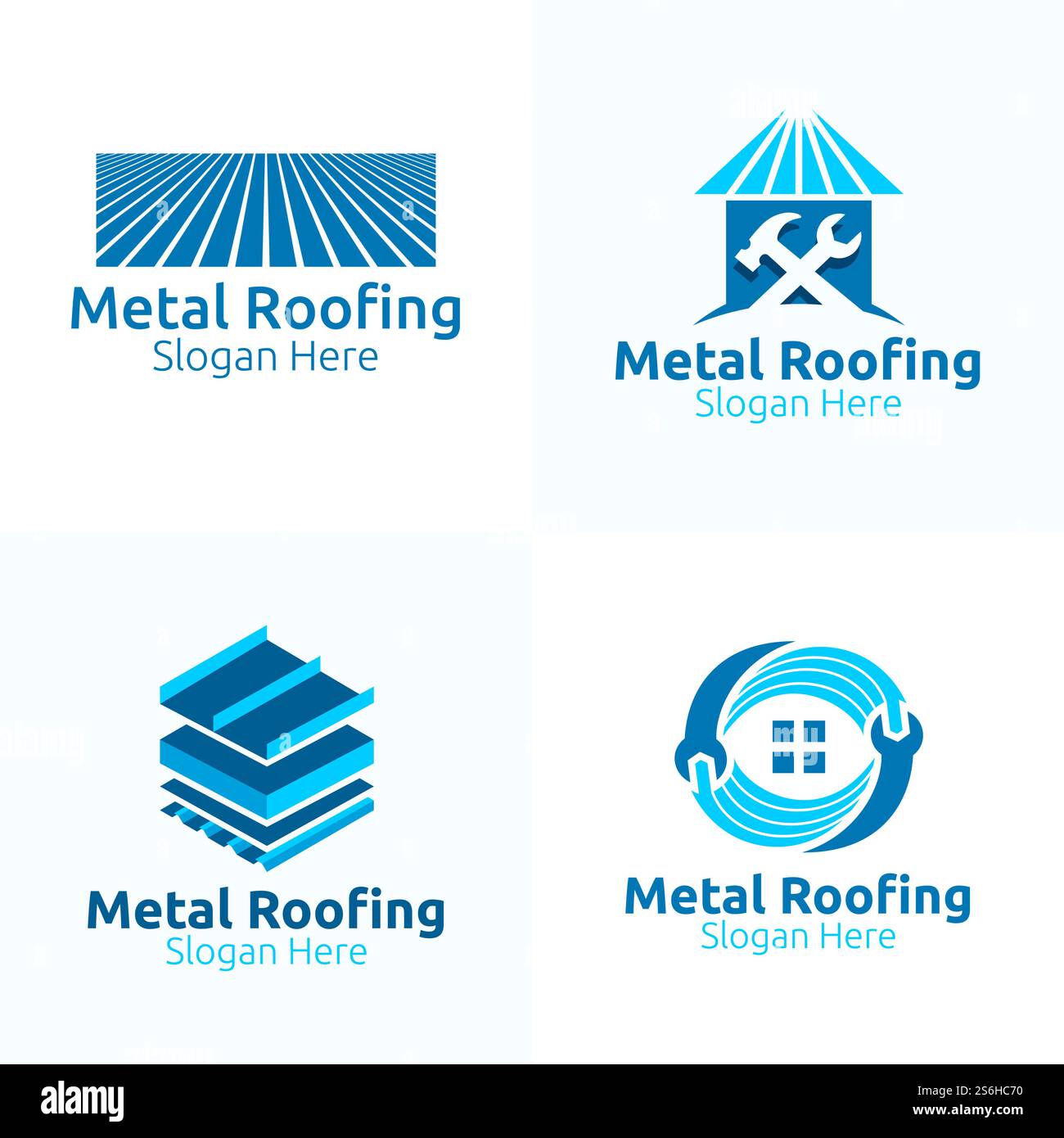 Metal Roofing Logo for Shingles Roof Real Estate or Handyman ...