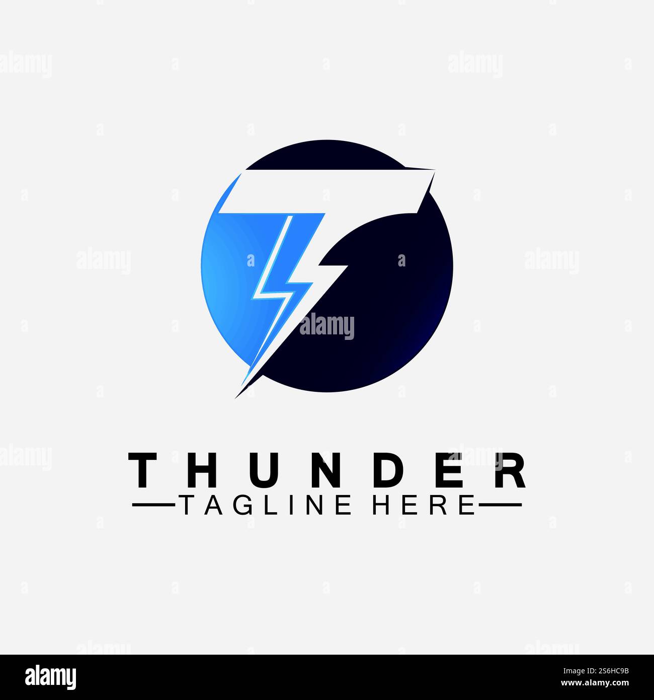 Letter T Thunder electric lightning logo vector illustration design.Flash T Letter Logo ...