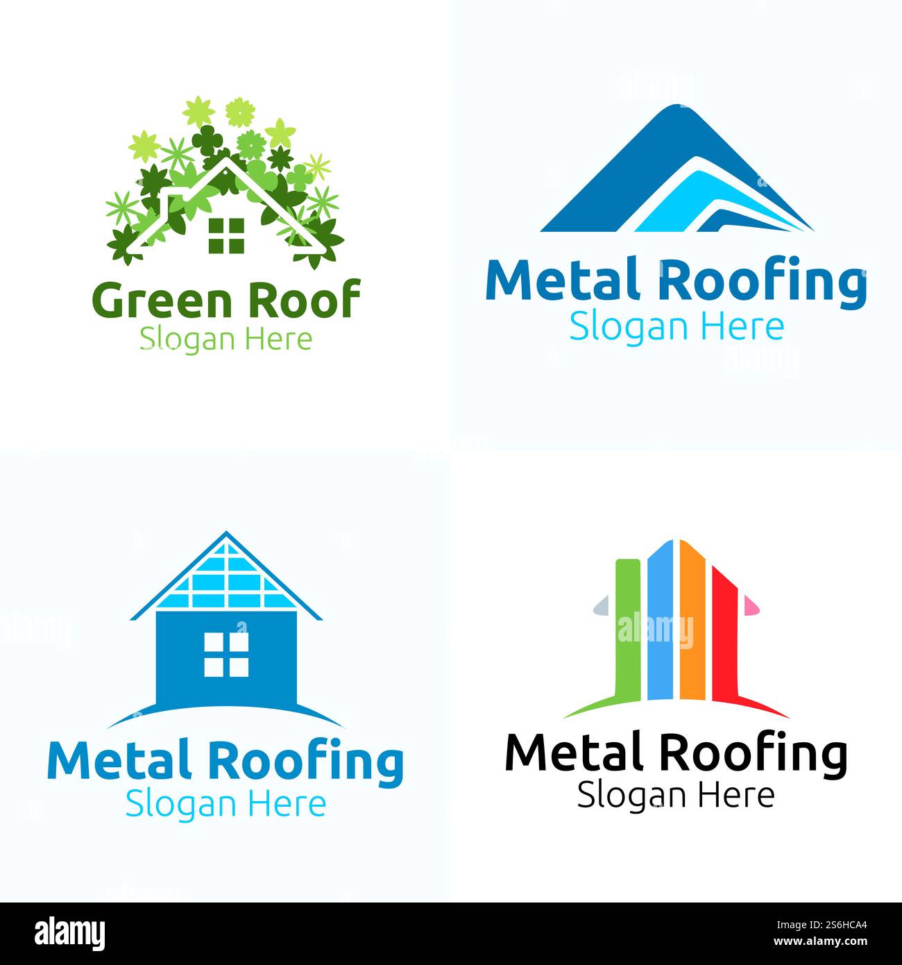 Metal Roofing Logo for Shingles Roof Real Estate or Handyman ...