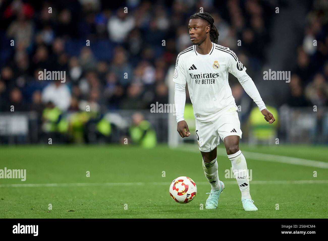 Madrid, Madrid, Spain. 17th Jan, 2025. Eduardo Camavinga of Real Madrid ...